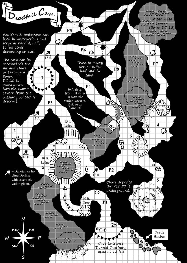 Manifold Maps #1: Deadfall Cavern - Ranger Games Publishing